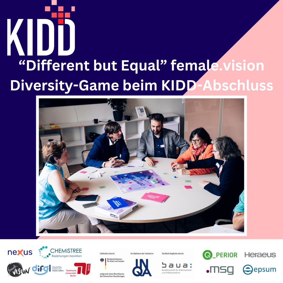 Different but Equal female.vision Diversity-Game biem KIDD-Abschluss - KIDD